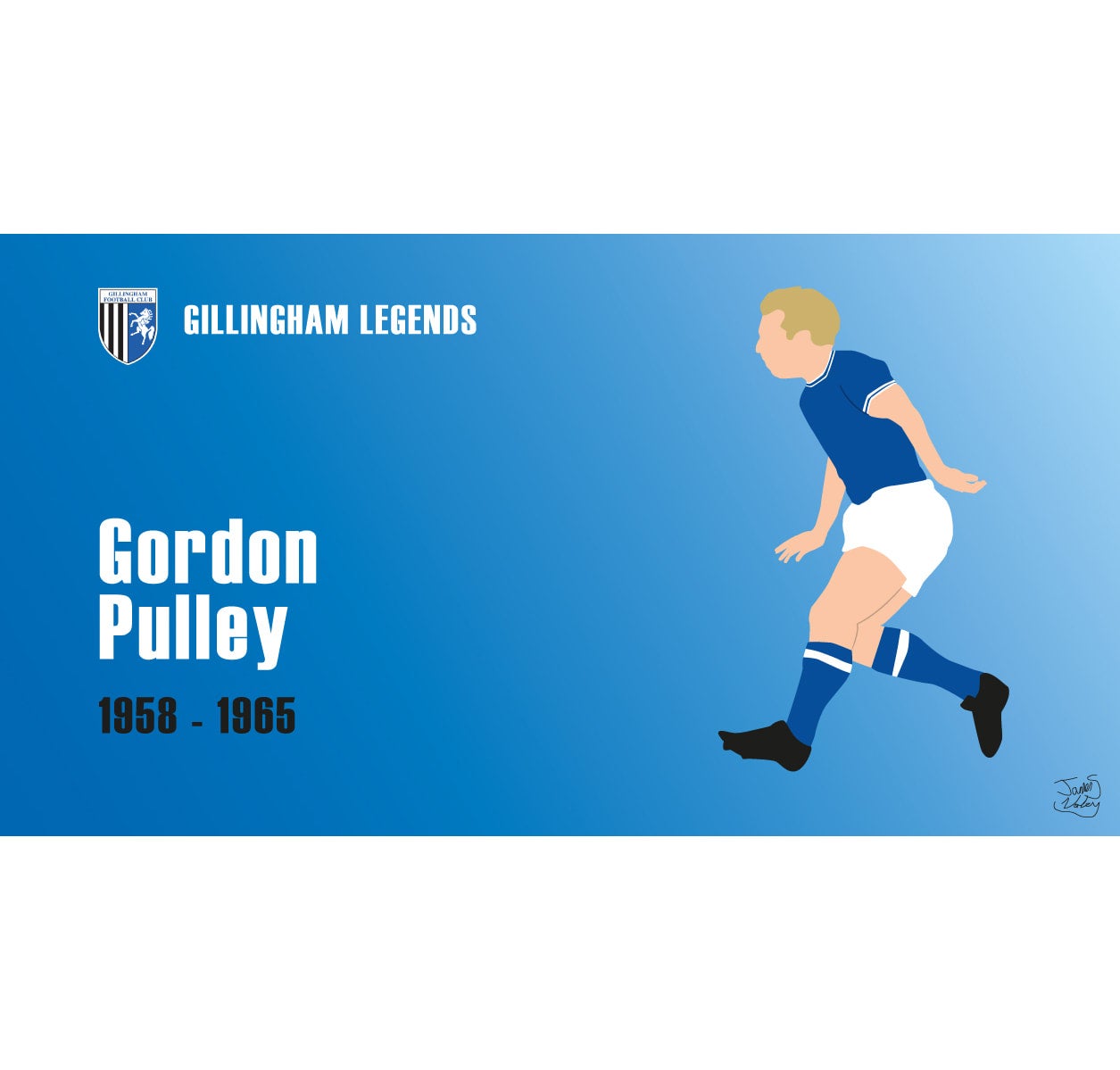 Legends Print - Gordon Pulley | Gillingham Legends
