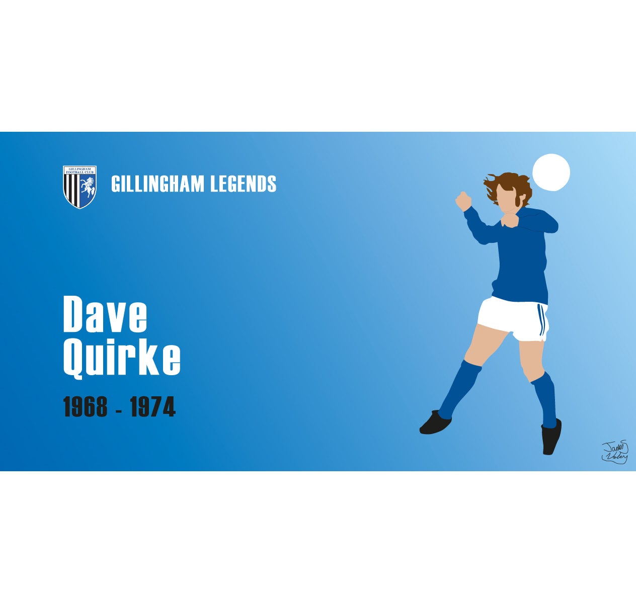 Legends Print - Dave Quirke | Gillingham Legends